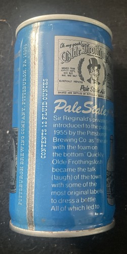 #8 Vintage OLDE FROTHINGSLOSH Pale Stale Ale Pull Tab Beer Can Top Hat ...