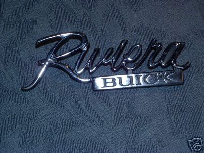 73 74 BUICK RIVIERA TRUNK EMBLEM NEW 1973 1974 BADGE SCRIPT | eBay