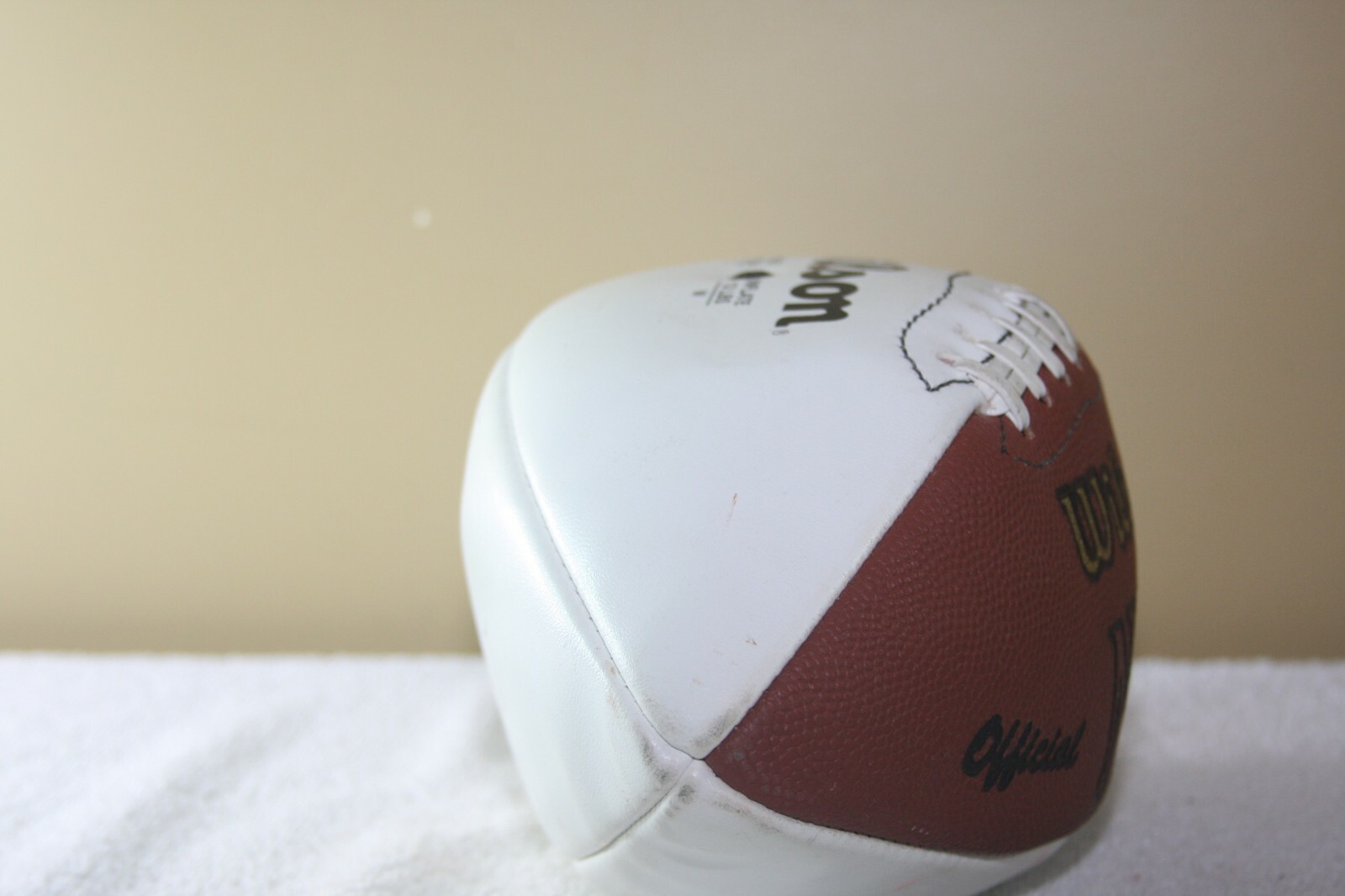 Vtg WILSON NEW YORK JETS FOOTBALL #69 JASON FABINI Signed AUTOGRAPHED ...