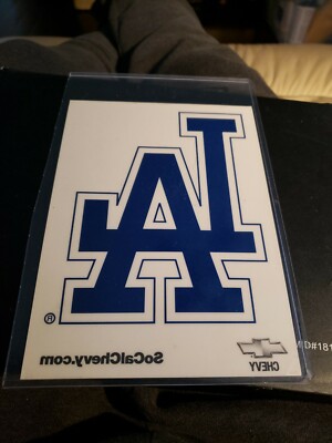 Los Angeles DODGERS MLB CHEVY Reusable Static Cling Window Decal ...