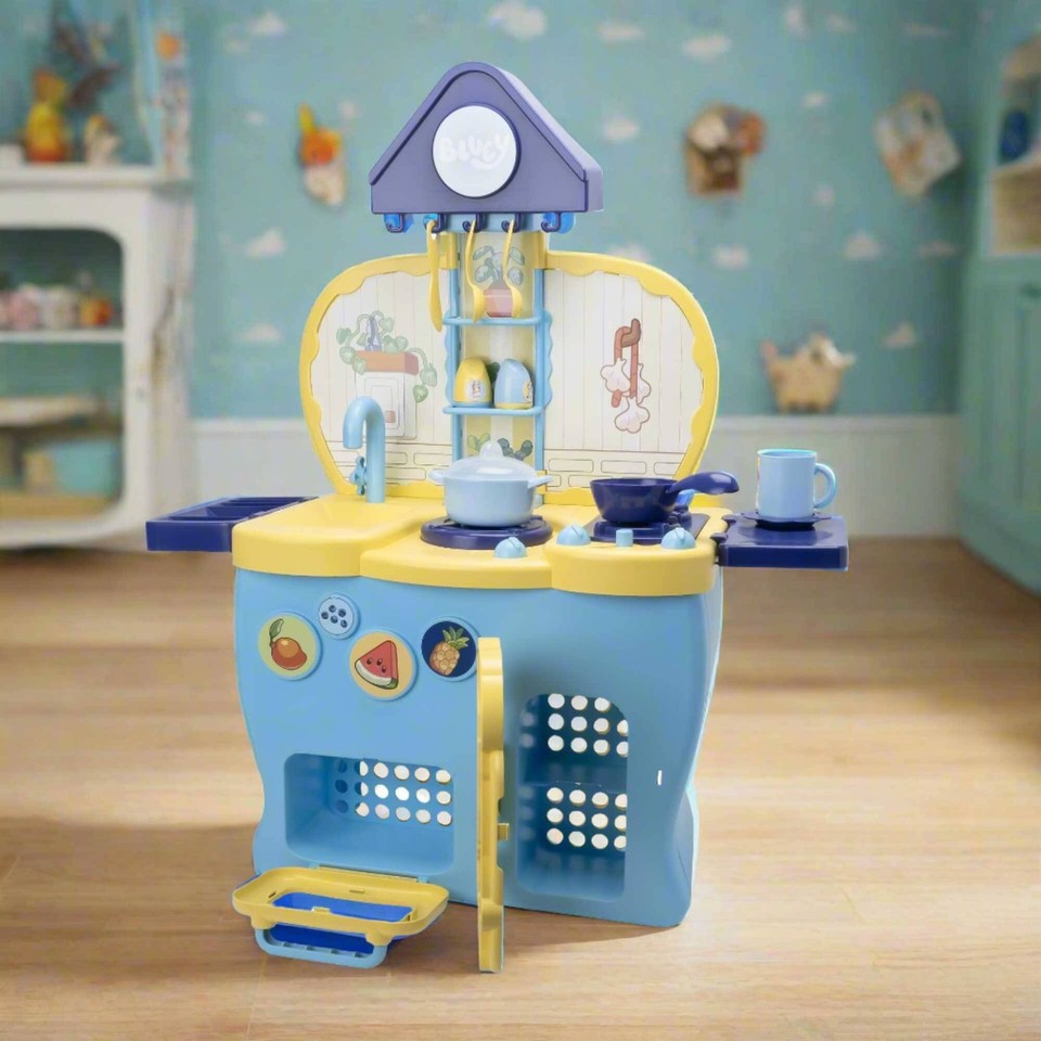 Bluey Kitchen Playset | Kids Toy Cooker Set with 10 Accessories for ...
