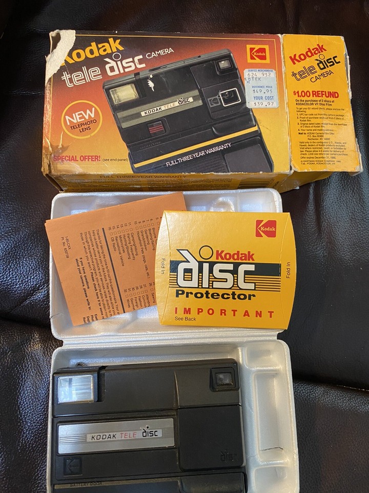 Kodak Vintage Tele Disc Camera in Box | eBay