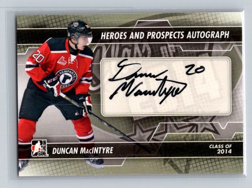 2013-14 In The Game Heroes and Prospects #A-DM Duncan MacIntyre AU ...