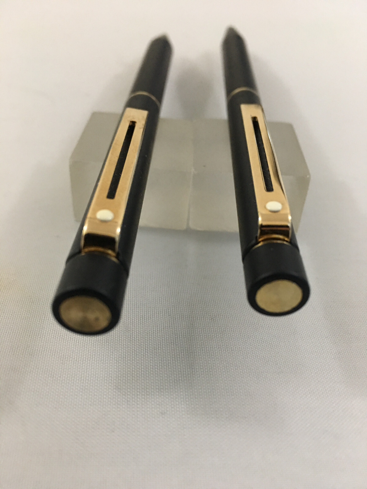 Sheaffer Targa slim size Black matt Set BP+Pencil Gold trim Brand NEW ...