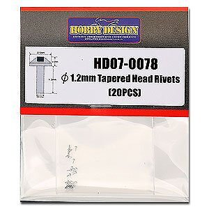 Hobby Design Tapered Head Rivet 1.2Mm 20Pcs Hd07-0078 | eBay