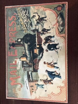 Mail Express Tin Sign 1994 Desperate Sign Co | eBay