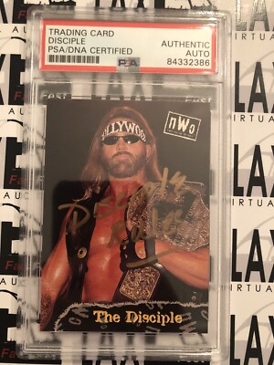 1998 Topps WCW WWE WWF The Disciple Signed Trading Card #47 PSA/DNA ...