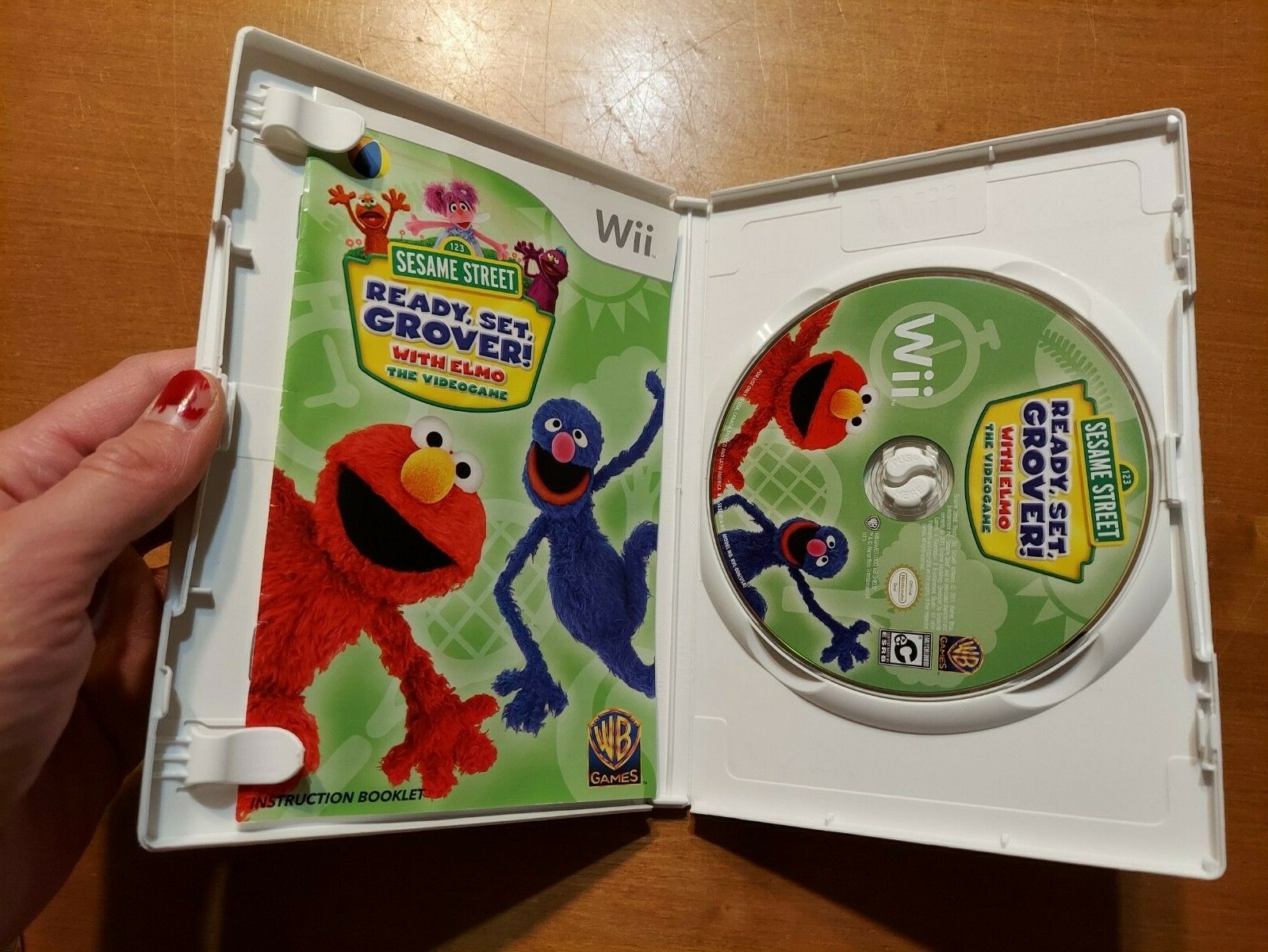 Nintendo Wii Sesame Street Ready Set Grover Elmo The Videogame+FREE ...