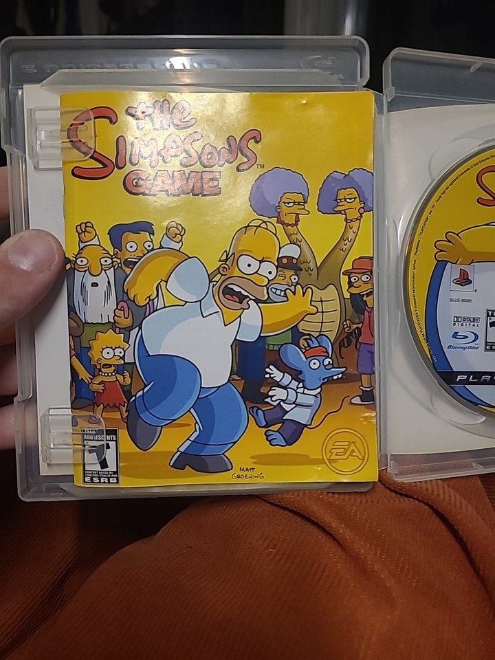 The Simpsons Game (Sony PlayStation 3, 2007) PS3 - No Poster | eBay