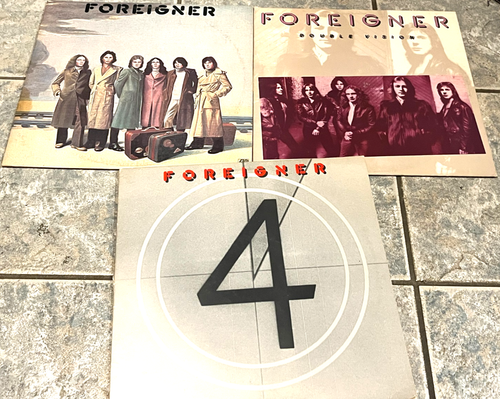 LOT of 3 Vintage FOREIGNER LP'S Double Vision 4 Self Titled VINYL | eBay