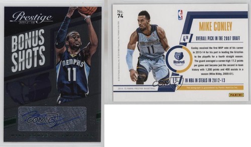 2014-15 Panini Prestige - Bonus Shots Autographs Mike Conley #74 Green ...