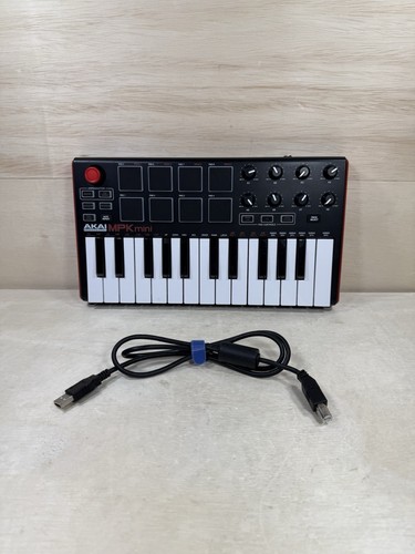 Akai Professional MPK Mini MK2 Keyboard Controller Black Red White w ...