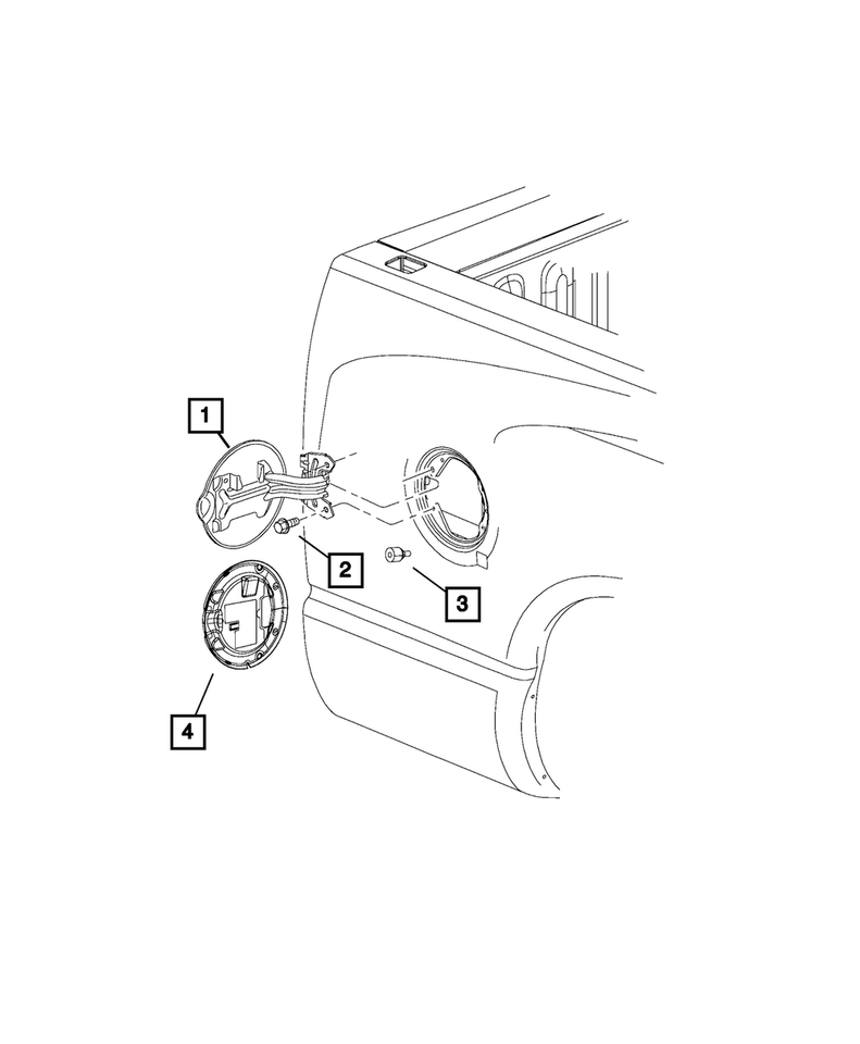 Genuine Mopar Fuel Filler Door Seal 68158887AH | eBay
