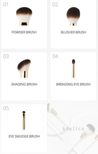 ATOMY Adelica Makeup Brush 5-types Powder Blusher Shading Brush K-Beauty Korea | eBay