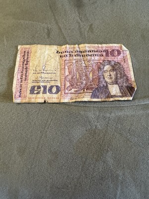 Ireland Ten Pound Note 1988 Old Irish £10 Note Jonathan Swift | eBay