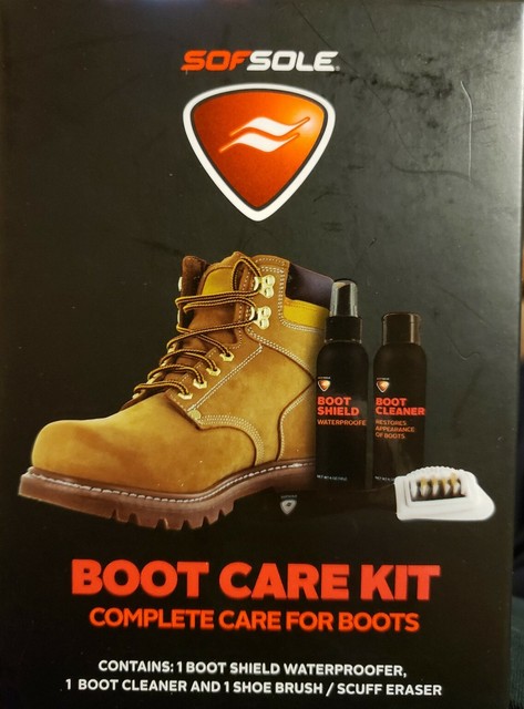 Sof Sole Boot Care Kit Waterproofer Cleaner Shoe Brush Scuff Eraser for sale online | eBay