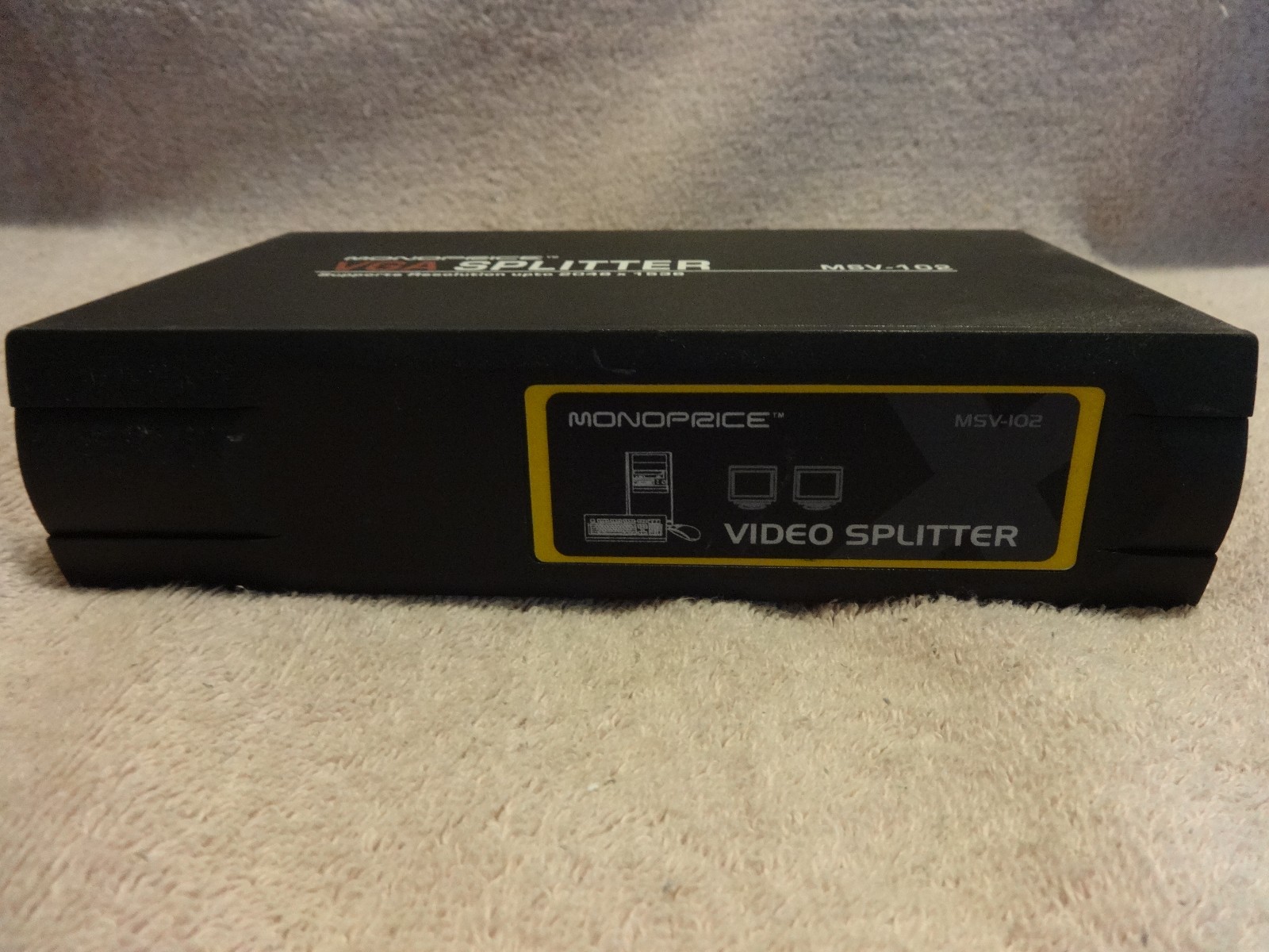 Monoprice VGA Splitter MSV-102 Res up to 2048x1536 No Power Supply ...