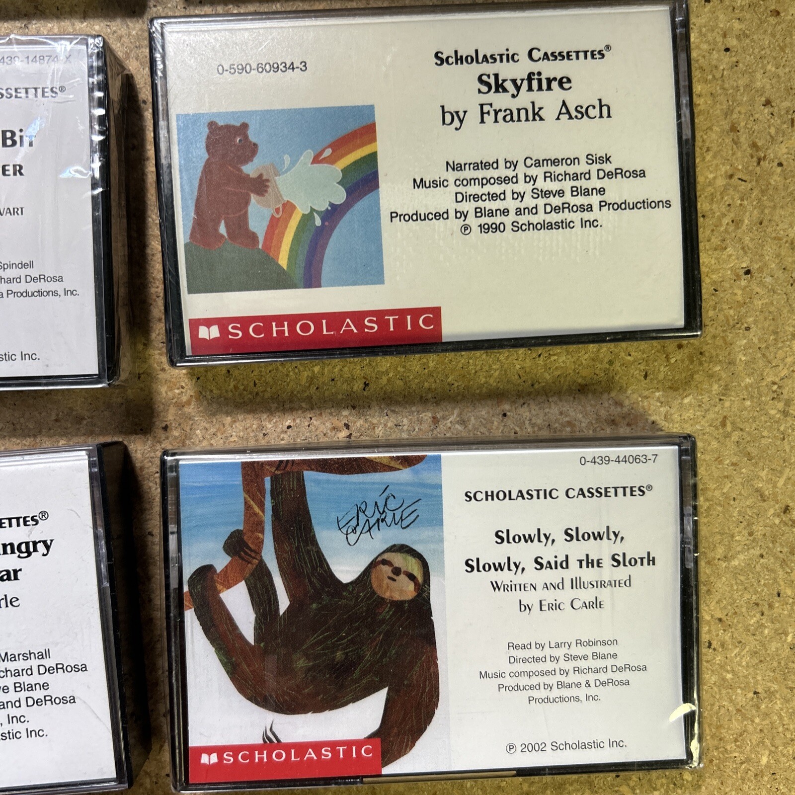 Stewart Asch Elliot Stenmark Carle Scholastic Cassettes Sealed READ lot ...