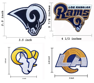 4pcs Los Angeles Rams Embroidered Iron On Patch Free Shipping | eBay