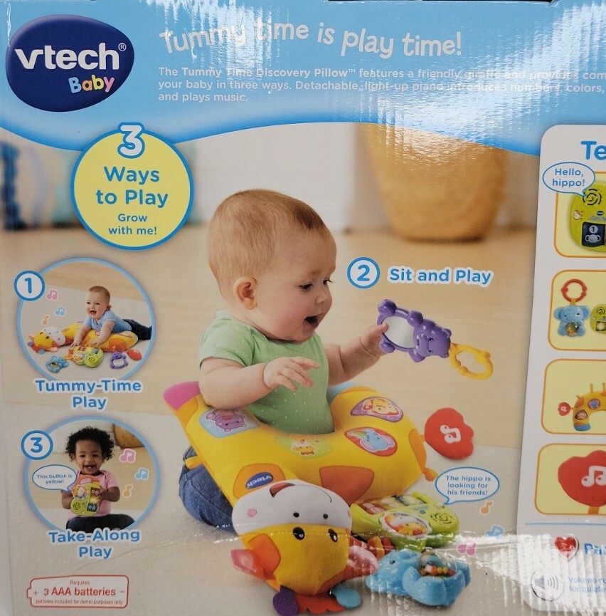 VTech Tummy Time Discovery Pillow - Multi-Color for sale online | eBay
