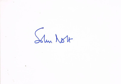 United Kingdom John Nott 1932- genuine autograph signed 4"x6" card ...
