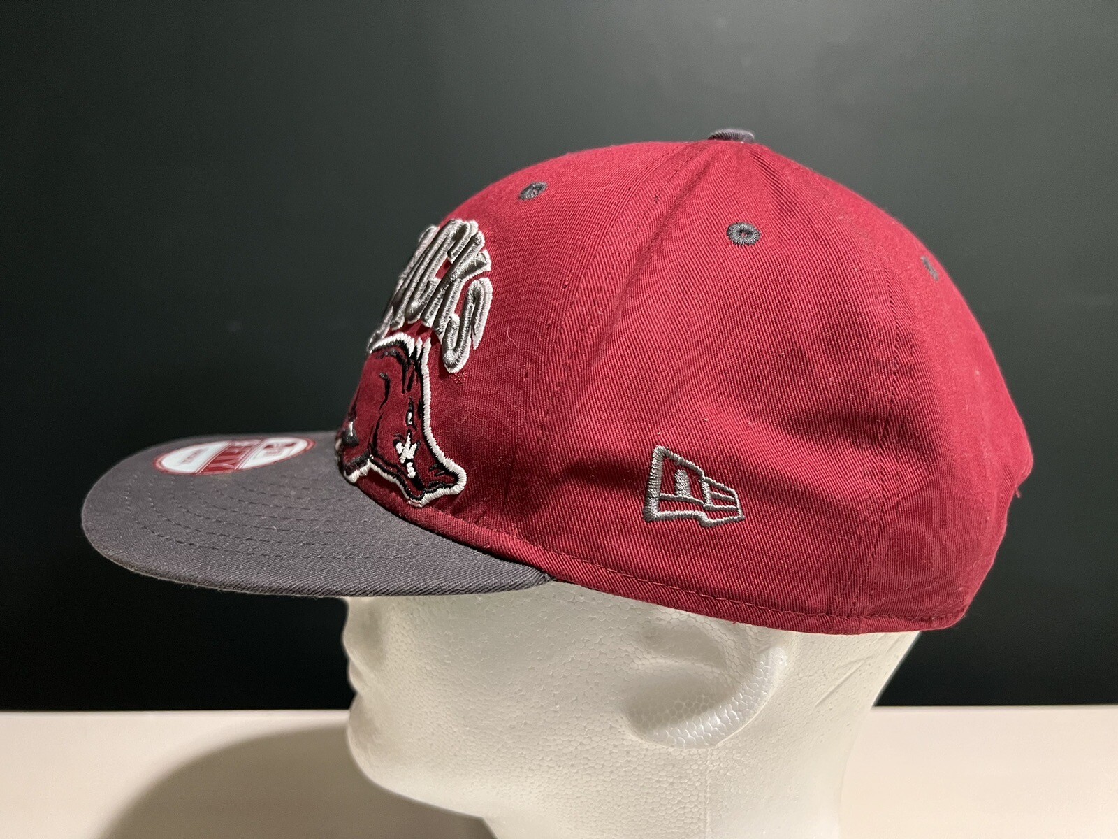 Arkansas Razorback New Era 9fifty Snapback Red Black Baseball Hat Cap ...