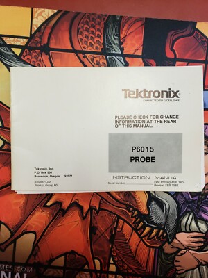 P6015 Probe Manual | eBay