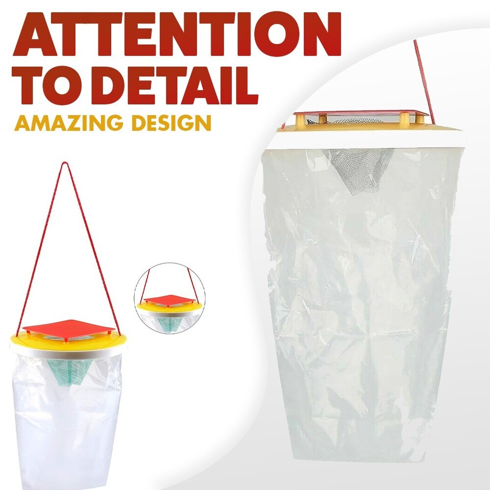 Fly Trap Bag Catches Up to 20 000 Flies Insects Pest Control Includes ...