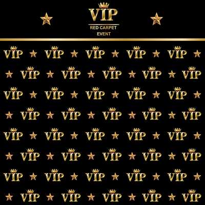 Vip Hollywood Oscars Glamour Printed Fabric Backdrop Photo Wall 200cm X ...