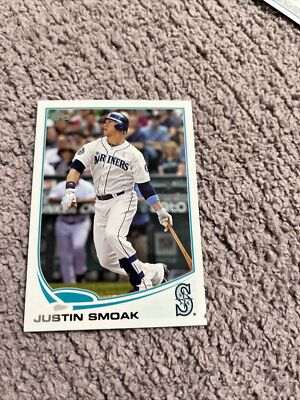 2013 Topps Series 2 Seattle Mariners Baseball Card #512 Justin Smoak | eBay