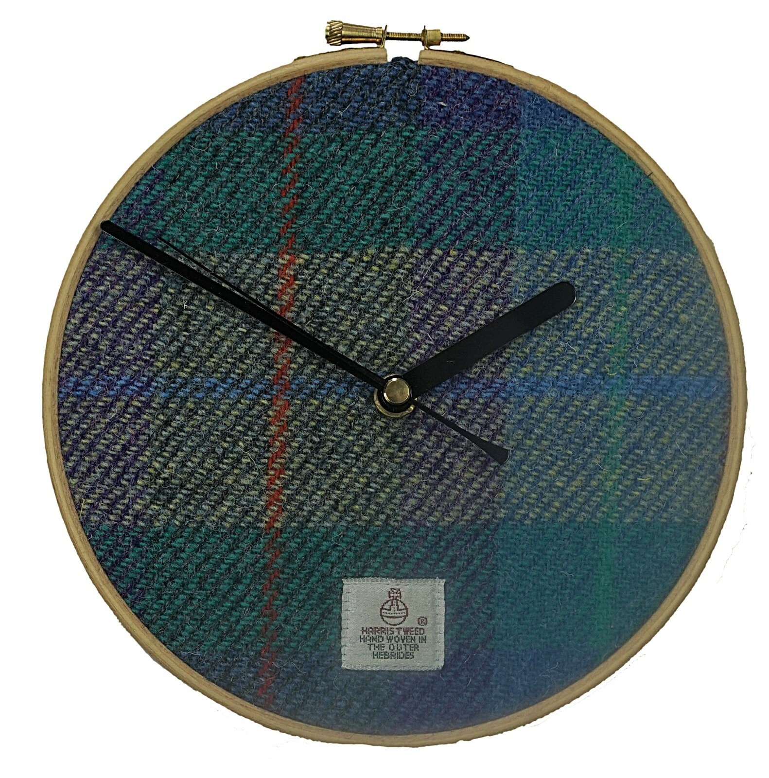 Harris Tweed Wall Clock Harris Tweed Faced Clocks - VARIOUS Sizes Jade ...
