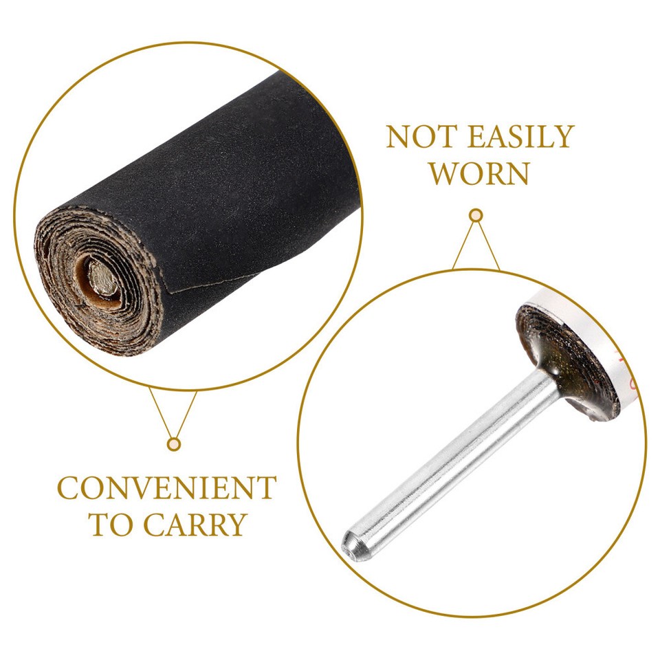 6 Pcs Cylindrical Sandpaper Rod Grinding Head Drum Sanding Discs | eBay