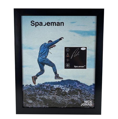 Nick Jonas "Spaceman" AUTOGRAPH Signed Photo Custom Framed 16x20 CD ...