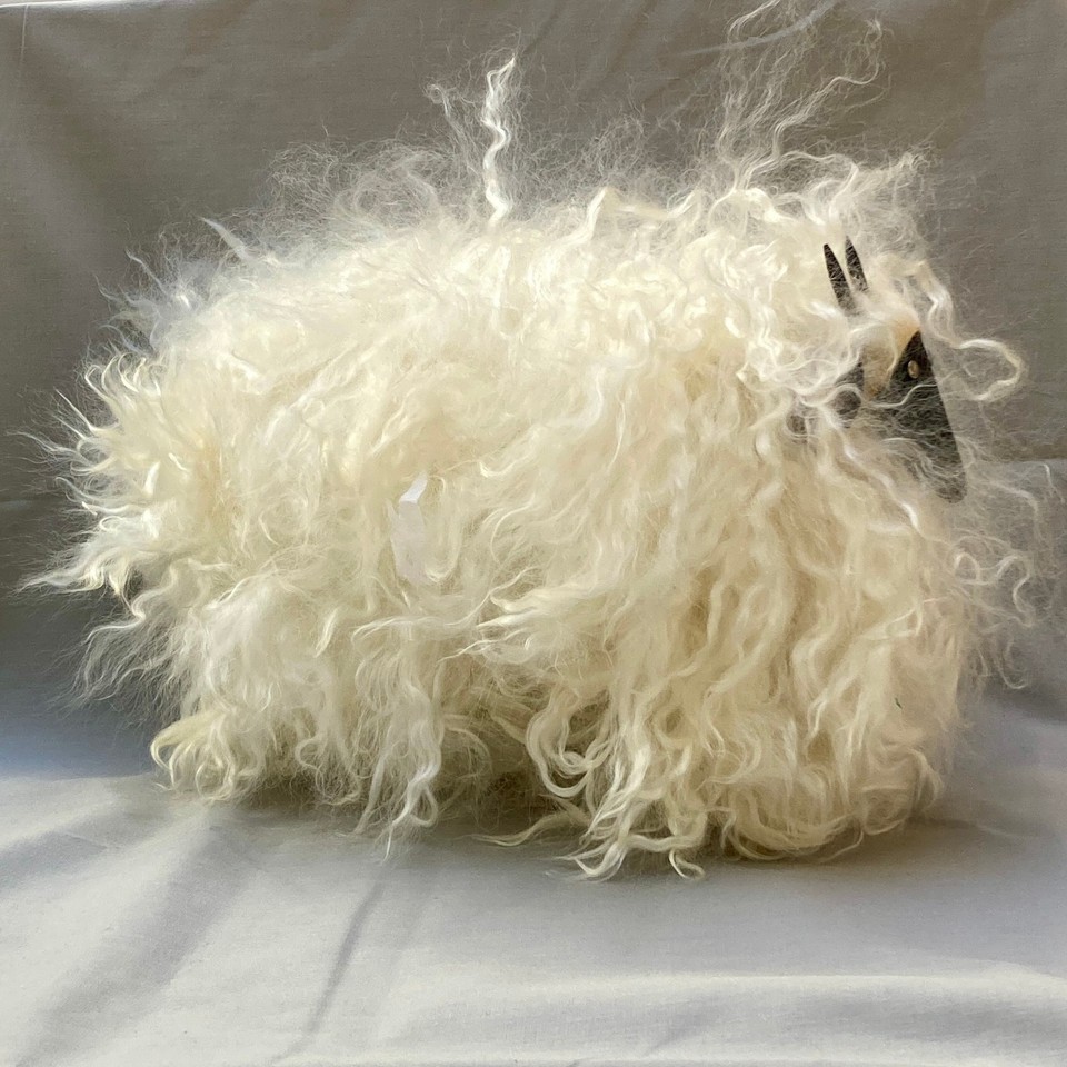 Vintage Navajo Angora Goat Sculpture with Real Mohair | eBay