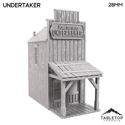 Old West Undertaker - Wild West Building - Tabletop Terrain Miniatures ...