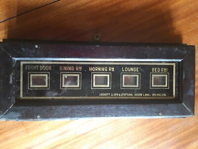 butlers and servants bell indicator box c1930 | eBay UK