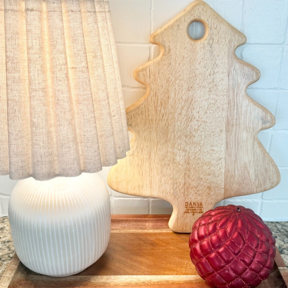 Dansk Teak Wood Christmas Tree Cutting Board 13x10 Denmark Holiday ...