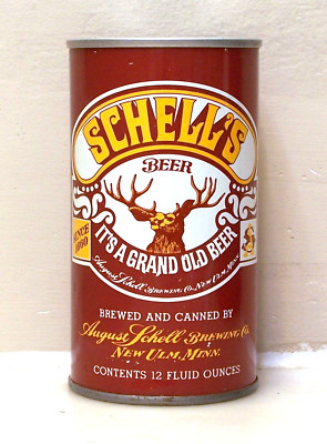 SCHELL'S Deer maroon S/S beer can | eBay