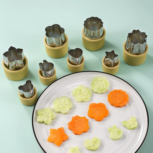 8pcs Fruit Cutter Bento Food Vegetable Cookie Kids Shaper Molder Party ...