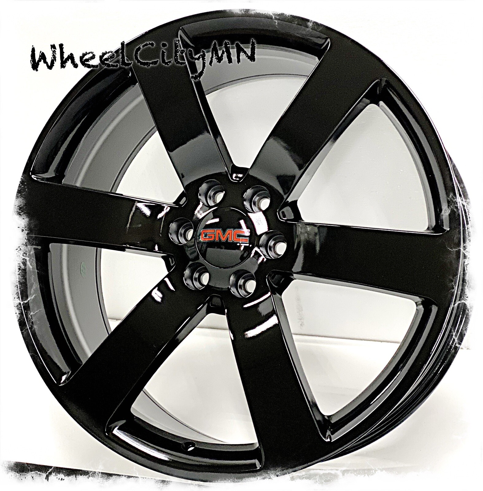22" gloss black Chevy Trailblazer SS OE replica 5254 wheels fits GMC ...