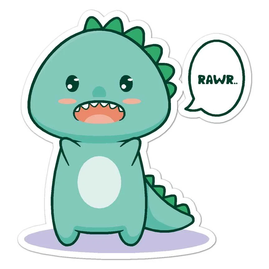 Cute Dinosaur Rawr Drawing