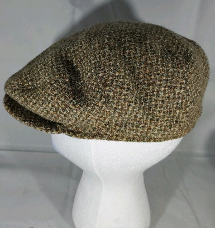 Vtg Vermont Country Store 100% Wool Newsboy Hat Cap Mens Scotland Jock ...