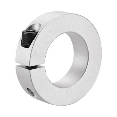 Shaft Collar 2" Single Split Aluminum Collar with Set Screw Silver Tone ...
