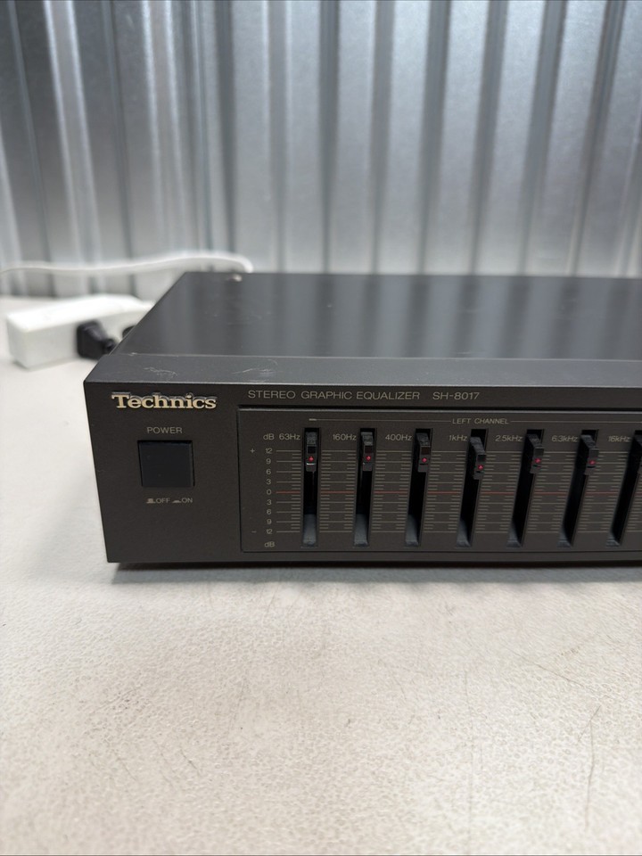 Technics SH-8017 Stereo Graphic EQ Equalizer 2-Channel 7 Band Made in ...