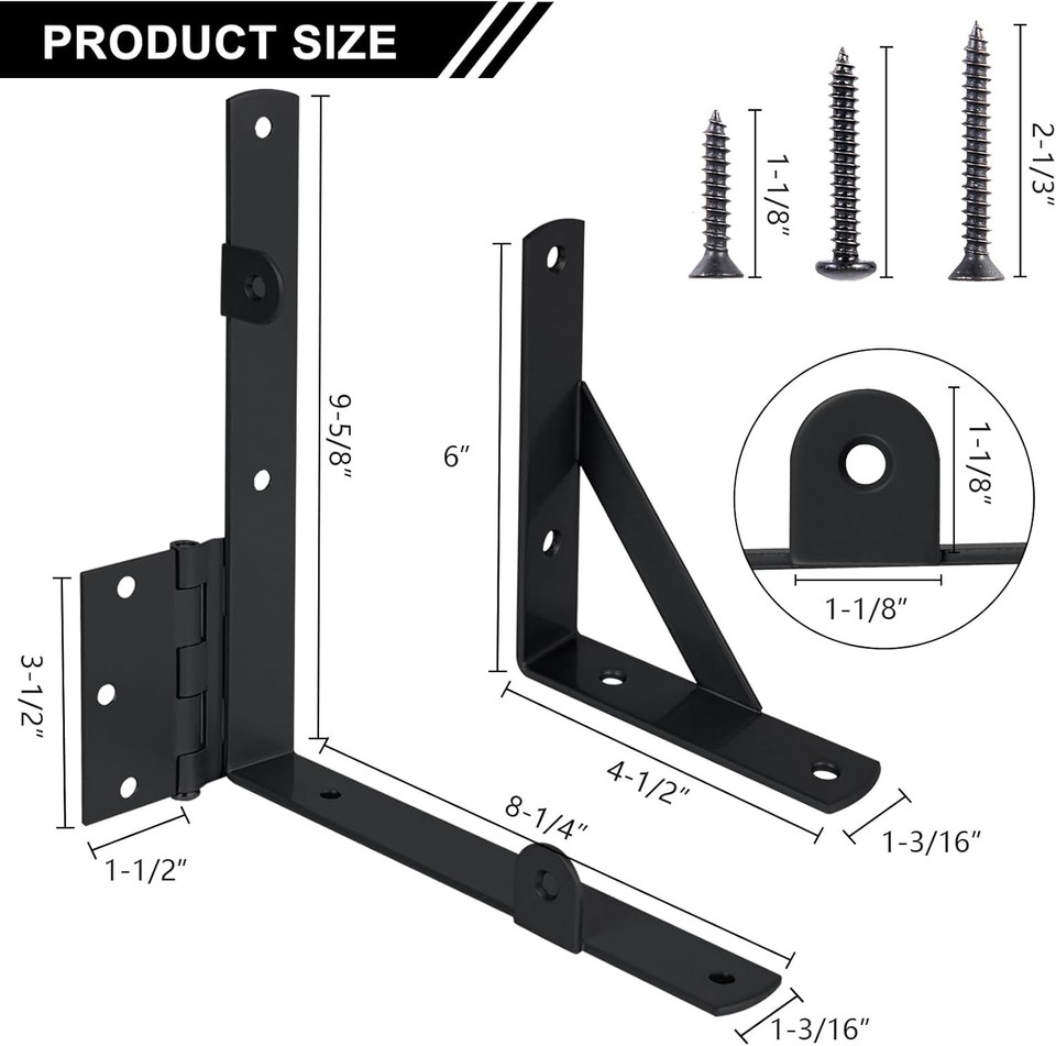Gate Hardware Kit Wood Fence Gate Corner Brace Bracket Anti Sag Gate ...