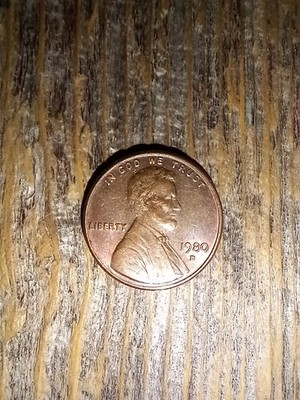 1980-D Lincoln Penny Denver Colorado Mint 1-Cent Coin United States ...