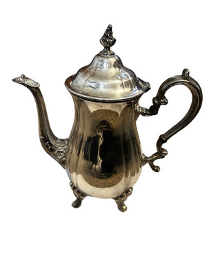 Vintage Gorham Heritage Mostly Polished Silver Coffee & Tea Pot | eBay