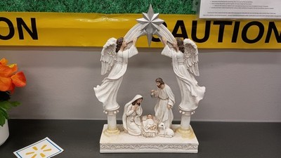 Christmas Nativity Scene Table Decor Wall Decor Star Angel Star Jesus ...