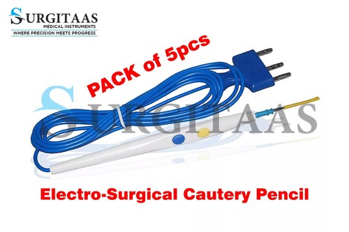 5pcs Disposable Cautery Pencil Electro Surgical Pencil Single Use Hand ...