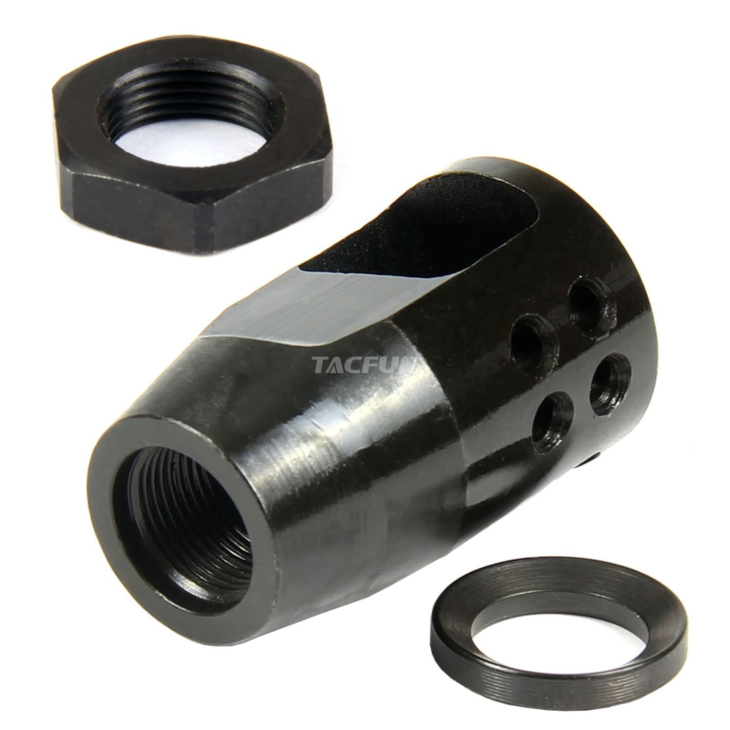 Compact Short Muzzle Brake 1S-P Type 1/2x28 TPI for .223/5.56/22LR | eBay